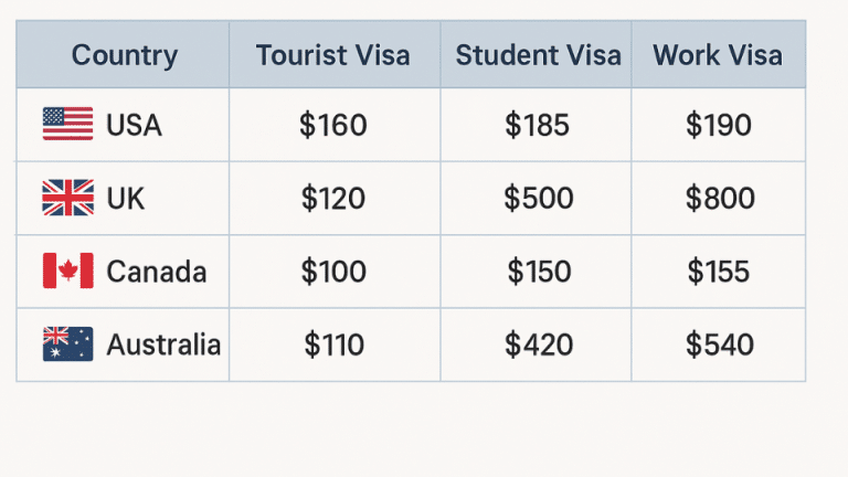 How to Apply for a Visa: Forms, Fees & Timeline - Concord p2c